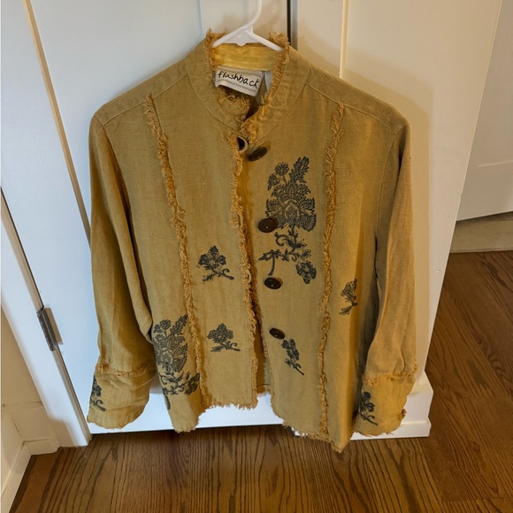 Flashback | Jackets & Coats | Beautiful Mustard Yellow Linen Blend ...